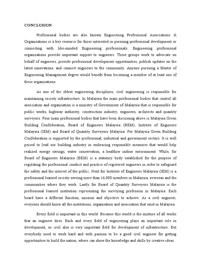 CONCLUSION Zara | PDF | Engineer | Engineering