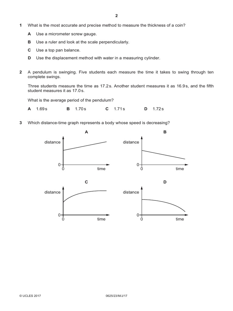 IGCSE Physics Revision Ch1 To 3 | Download Free PDF | Force | Pressure