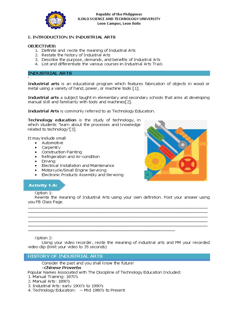 Introduction to Industrial Arts Overview | PDF | Welding | Construction