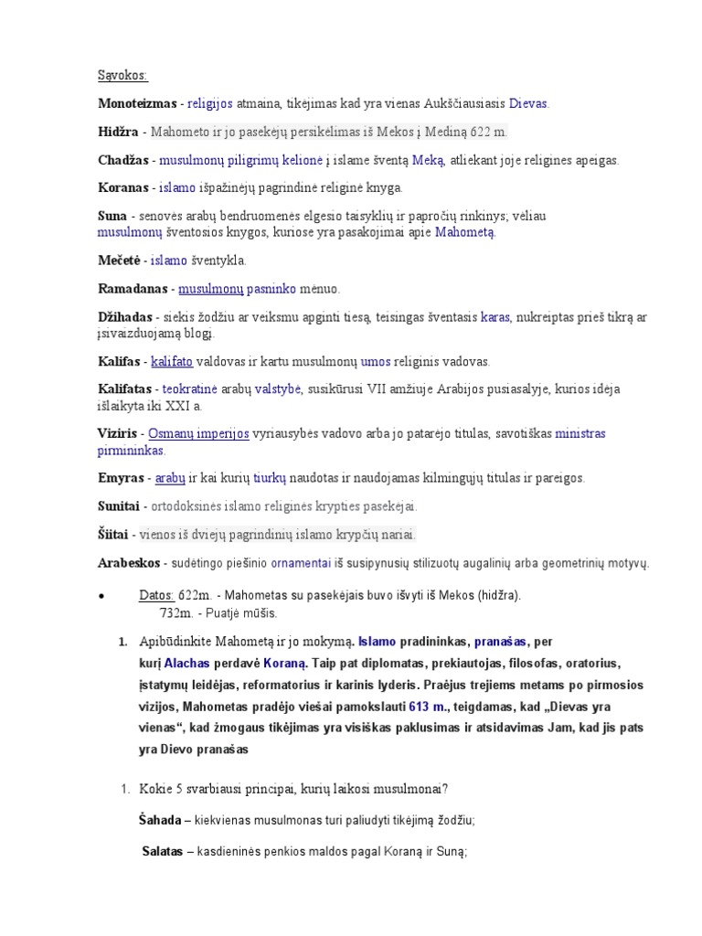 Arabai Ir Islamas | PDF