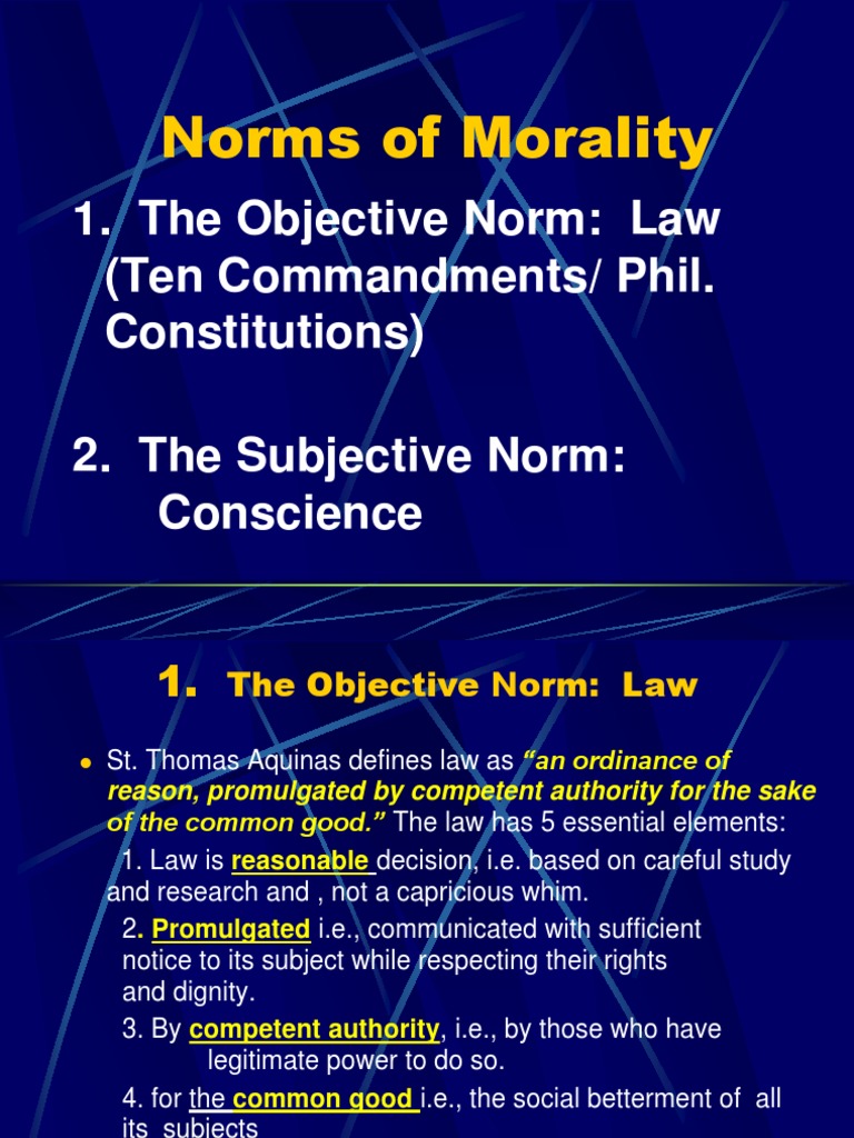 Morality: Law and Conscience | PDF | Conscience | Good And Evil