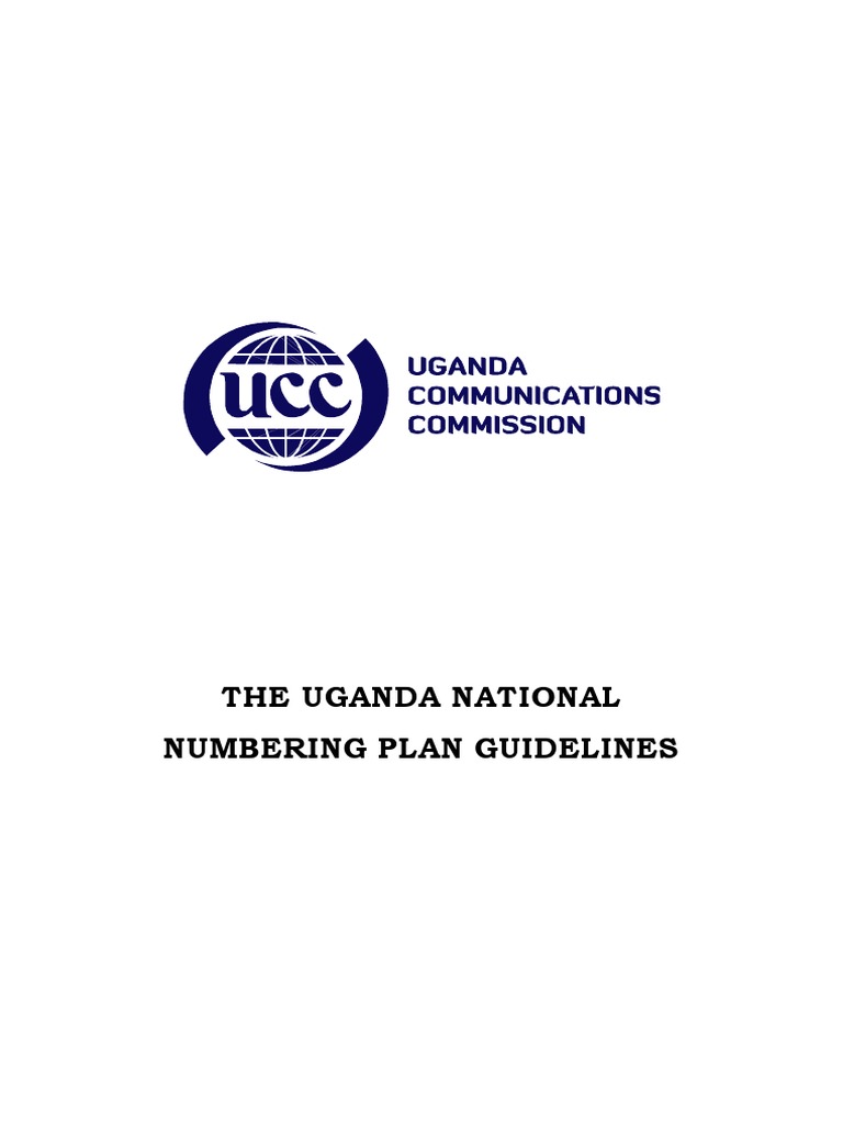 Uganda National Numbering Plan Guidelines | PDF | Assignment (Law ...