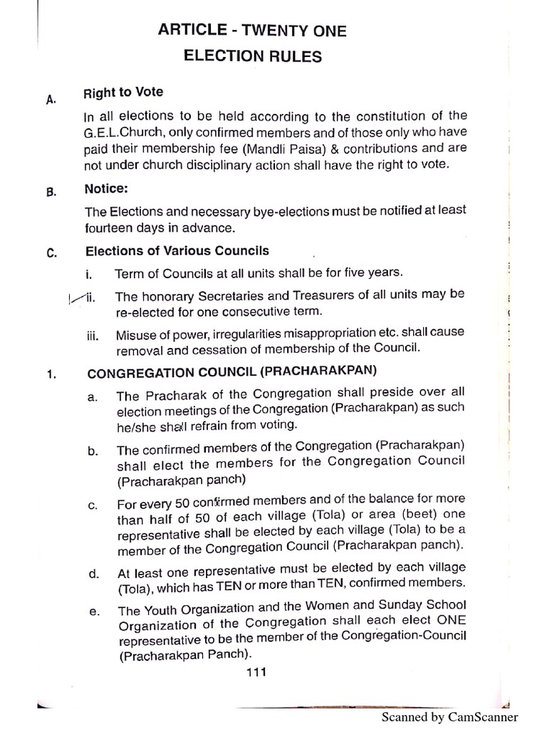 Election Rules | PDF