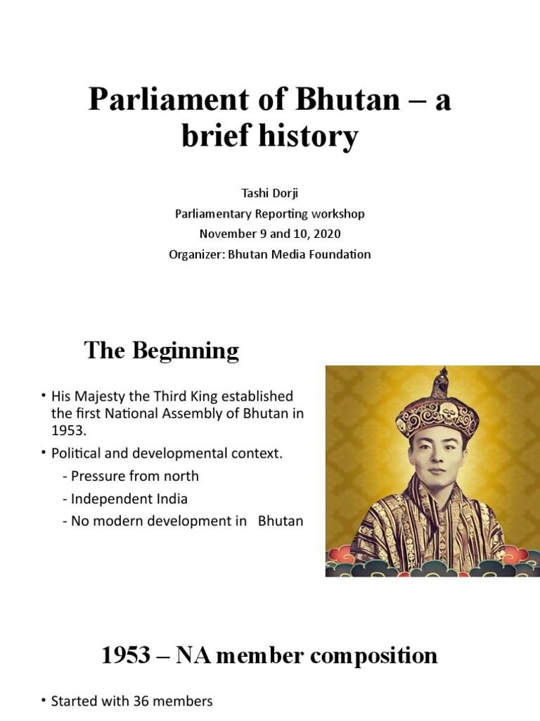 Parliament of Bhutan - A Brief History | PDF | Parliament | Legislature