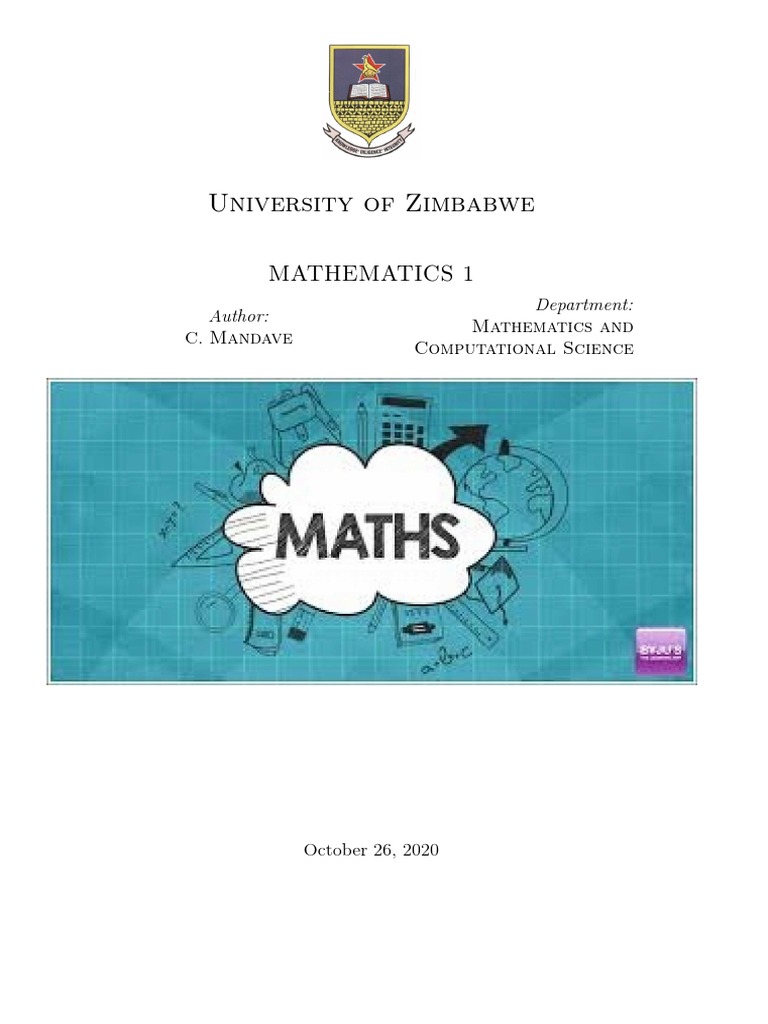 Mathematics One Notes PDF | PDF | Numbers | Set (Mathematics)