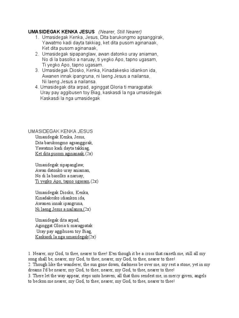 Umasidegak Kenka Jesus | PDF