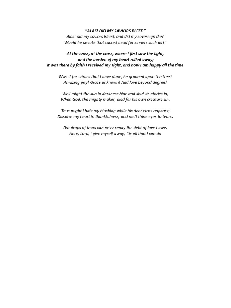 Reflecting on Christ's Sacrifice | PDF