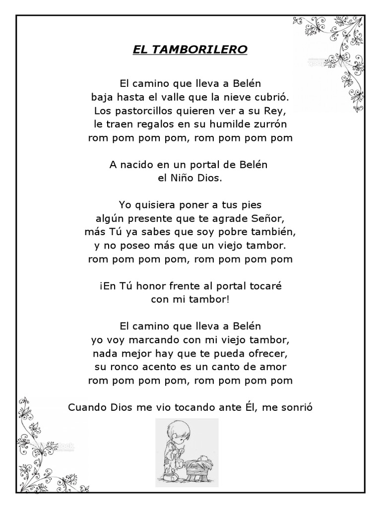 Villancico El Tamborilero: Letra y Significado | PDF