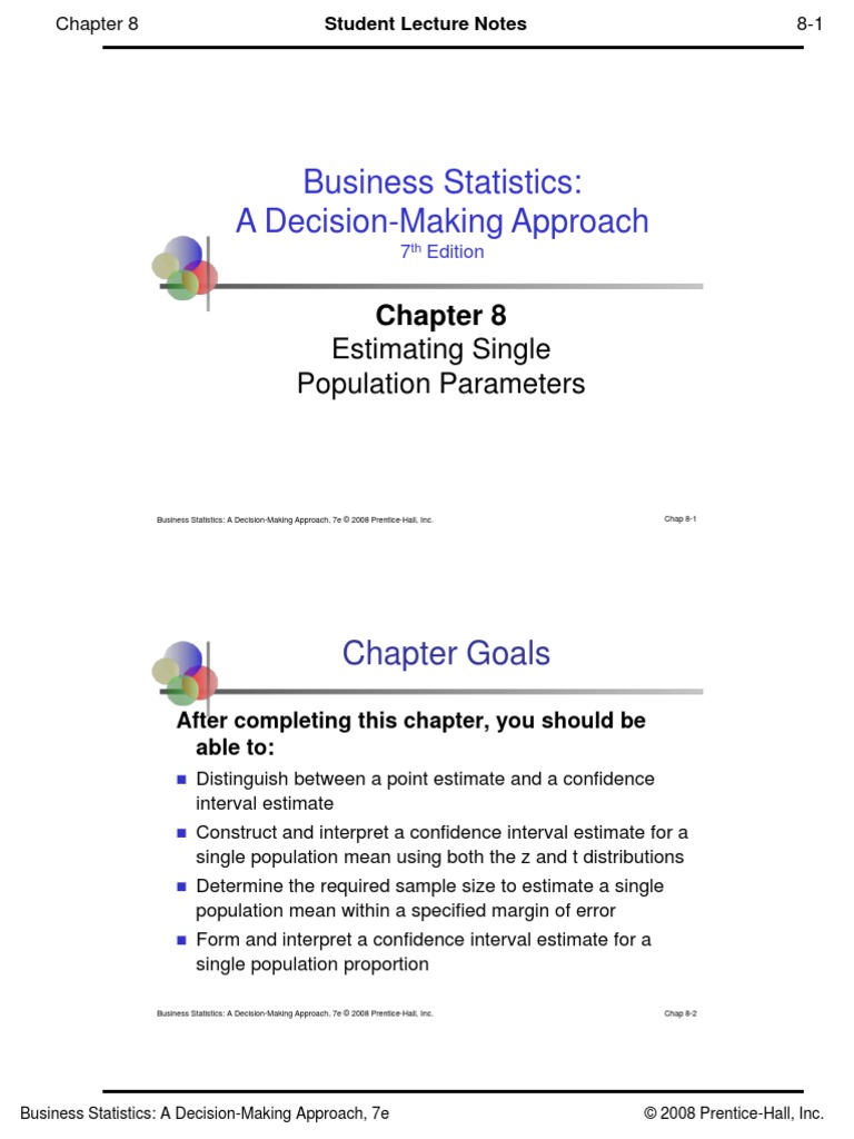 Business Statistics - A Decision-Making Approach | PDF | Confidence ...