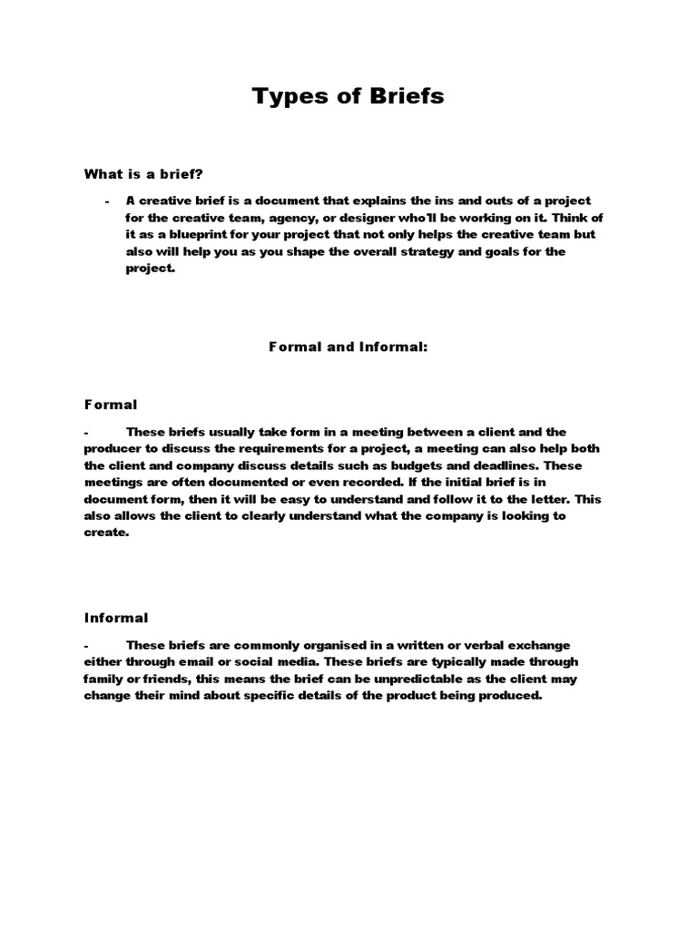 Types of Briefs | PDF | Public Sphere | Government