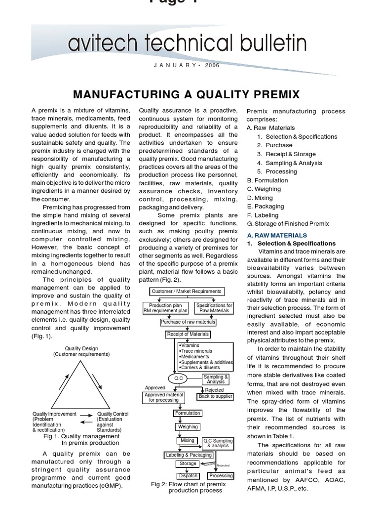 Premix Production Essentials | PDF | Vitamin | Packaging And Labeling