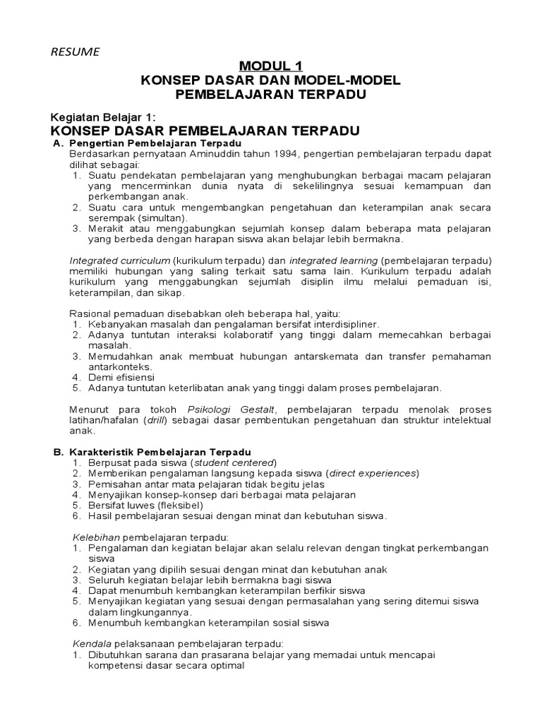 MODU 1 - Sumarawati | PDF