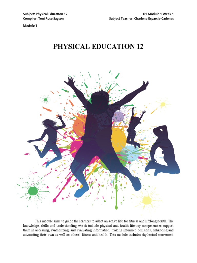 Q1 W1 Mod1 Physical Education 12 HRF | PDF | Physical Education | Teachers