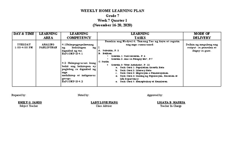 WHLP-AP7 Week 7 | PDF