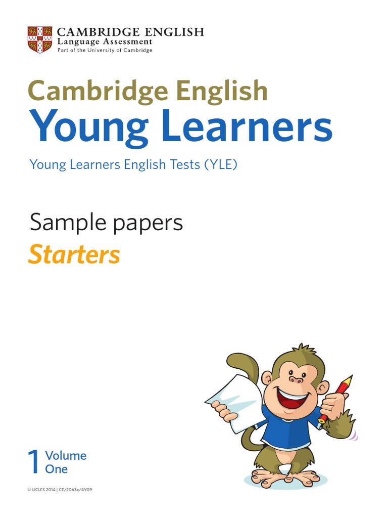 Cambridge English YLE Staters Sample Paper Volume 1