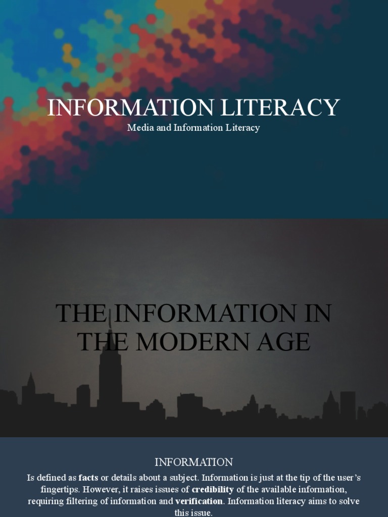 05 Information Literacy | PDF | Information Literacy | Literacy