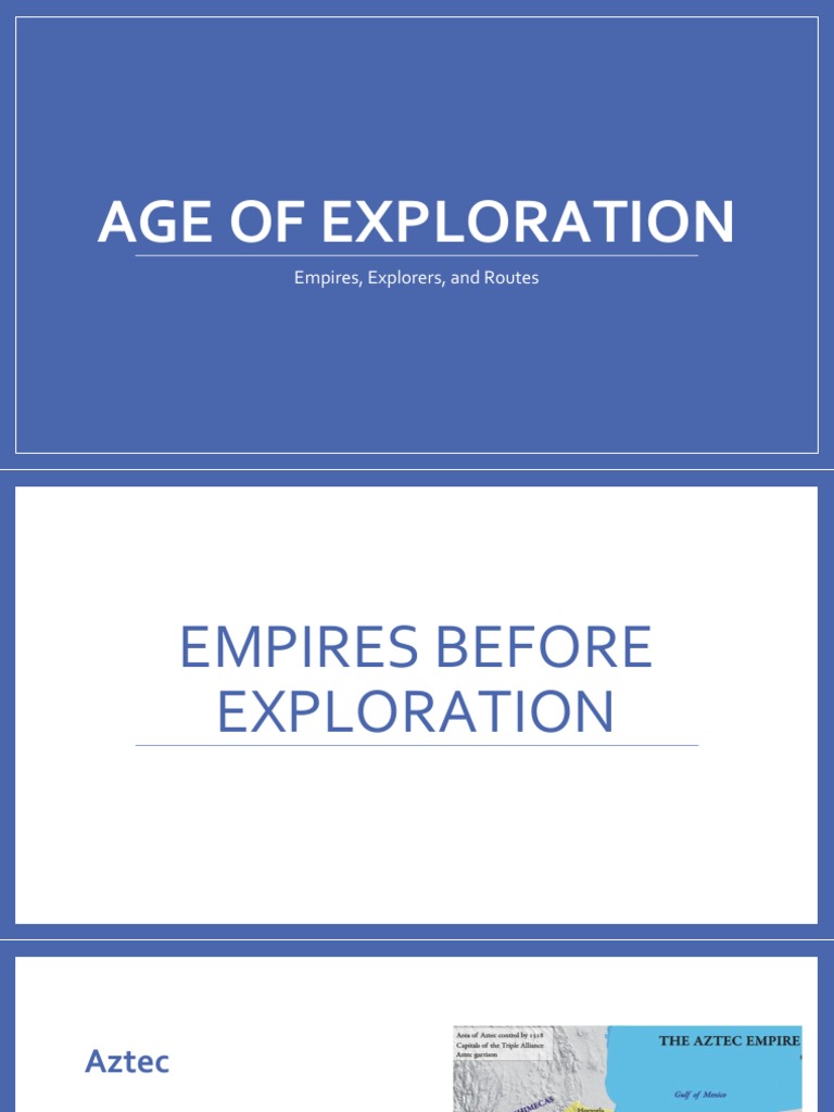 Age of Exploration-Empires and Routes Slides | PDF | Exploration ...