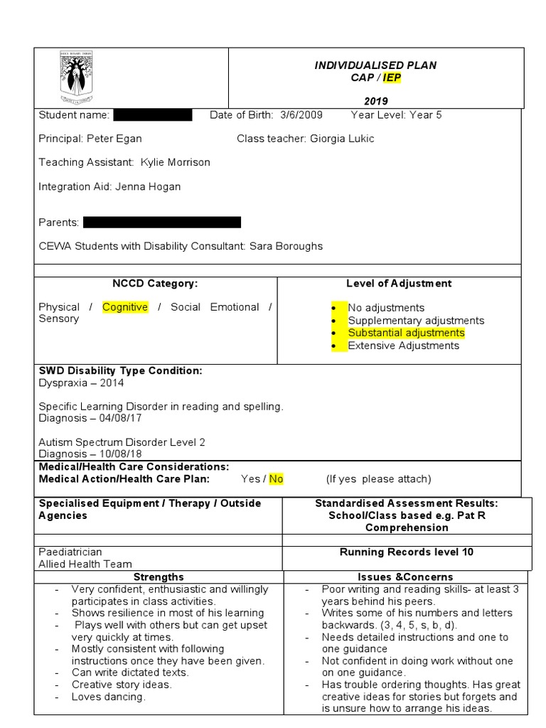 Disability Iep | PDF | Individualized Education Program | Literacy