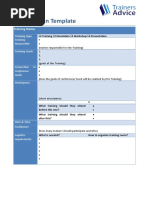Training Report Template | PDF