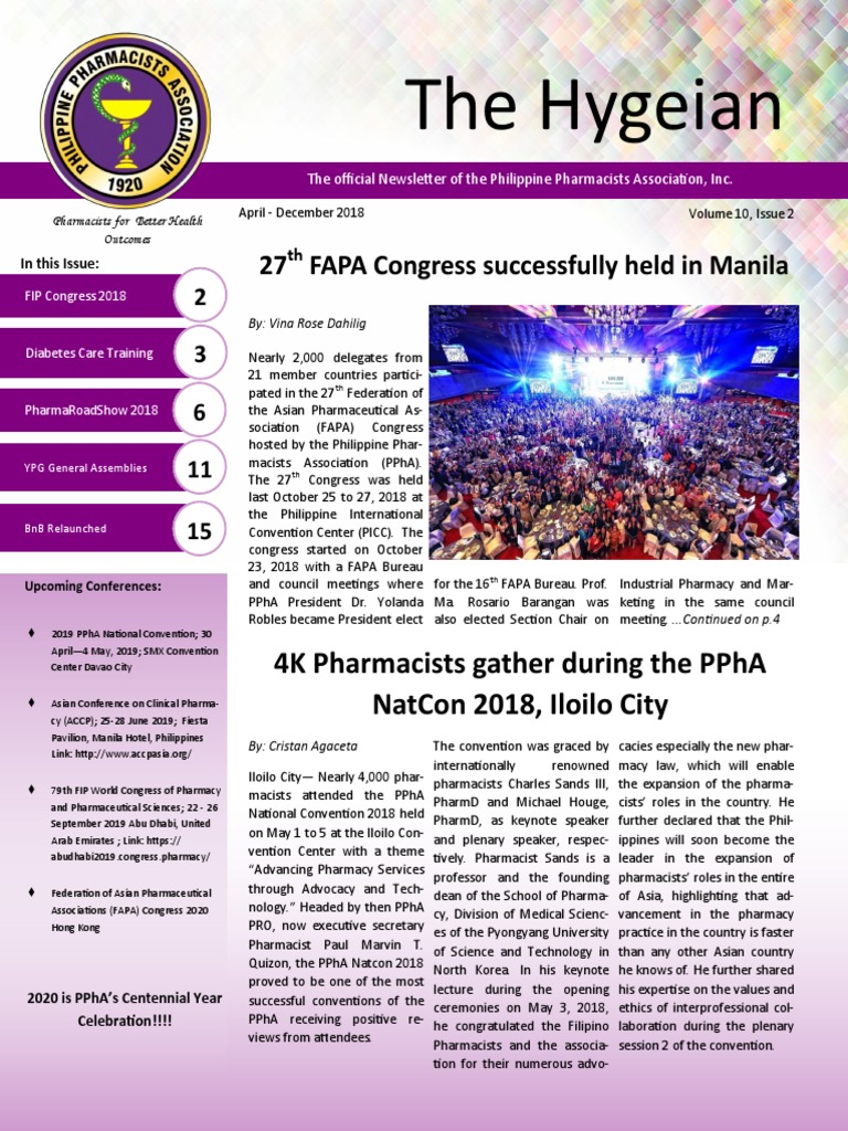 Hygeian Vol 10, Issue 2.4.23 PDF | PDF | Pharmacy | Pharmacist