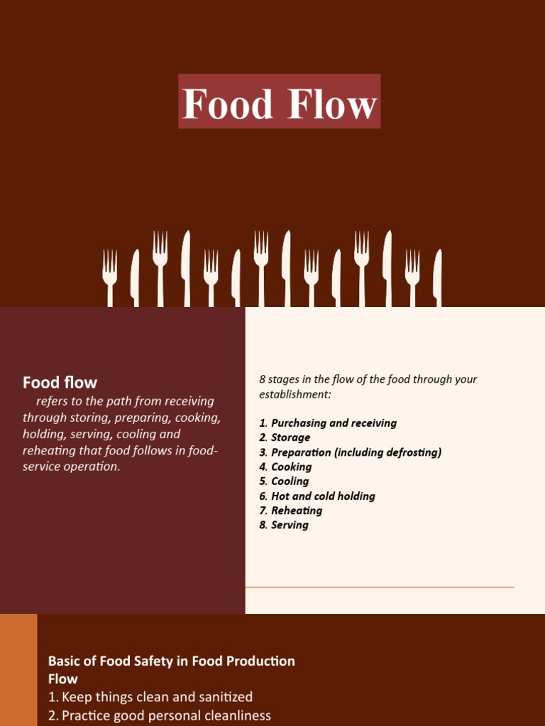 Food Flow | PDF | Hygiene | Refrigerator