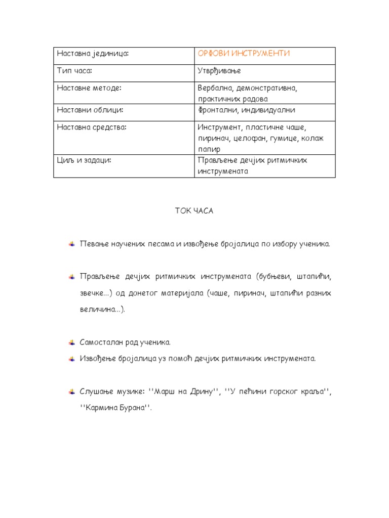 Orfovi Instrumenti | PDF