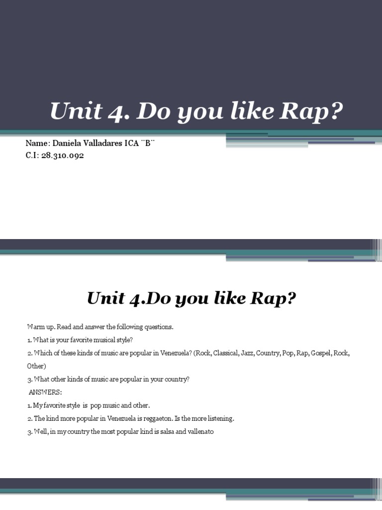 Exploring Music Preferences and Rap | PDF | Language Arts & Discipline