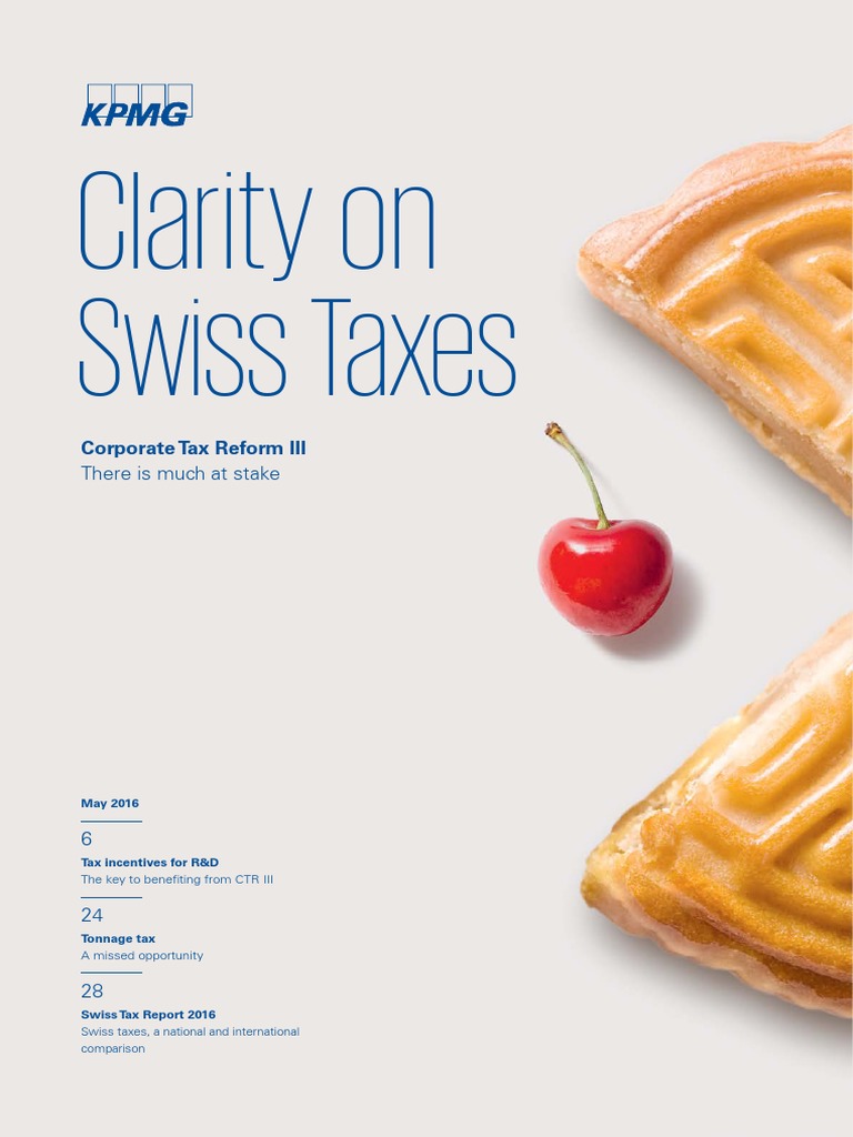 Clarity On Swiss Taxes: Corporate Tax Reform III | PDF | Tax Deduction ...