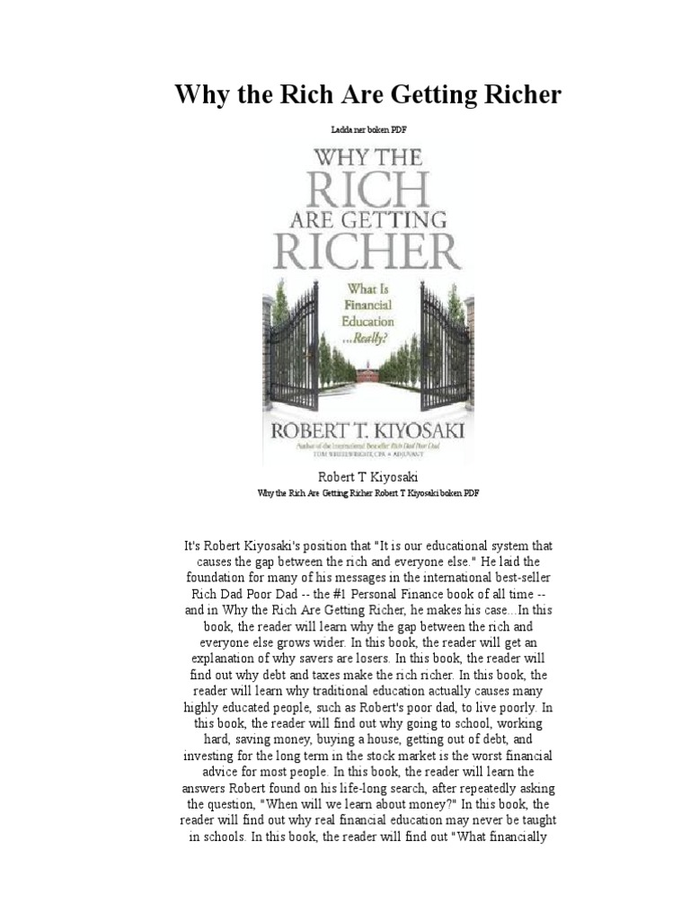 Why The Rich Are Getting Richer: Ladda Ner Boken PDF | PDF | Philosophy