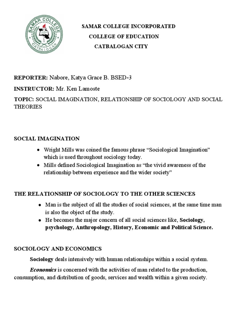 Nabore, Katya Grace B. BSED-3 Mr. Ken Lamoste: Samar College Incorporated College of Education ...