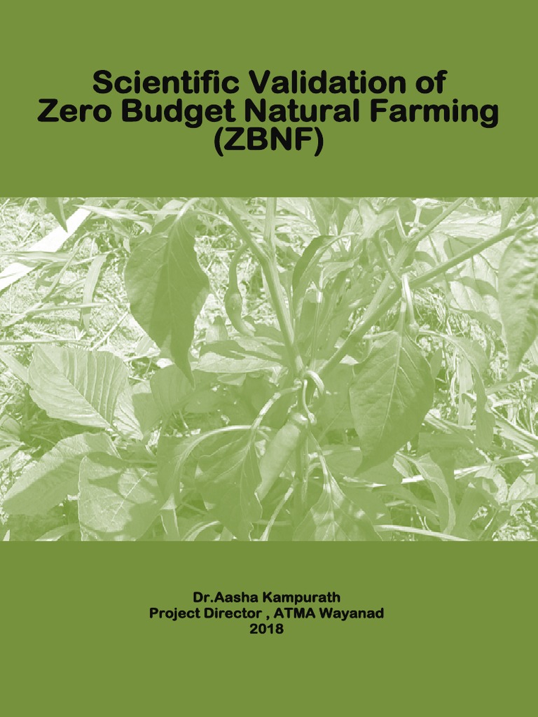 Research Report - Zero Budget Natural Farming (Draft) | PDF | Organic ...
