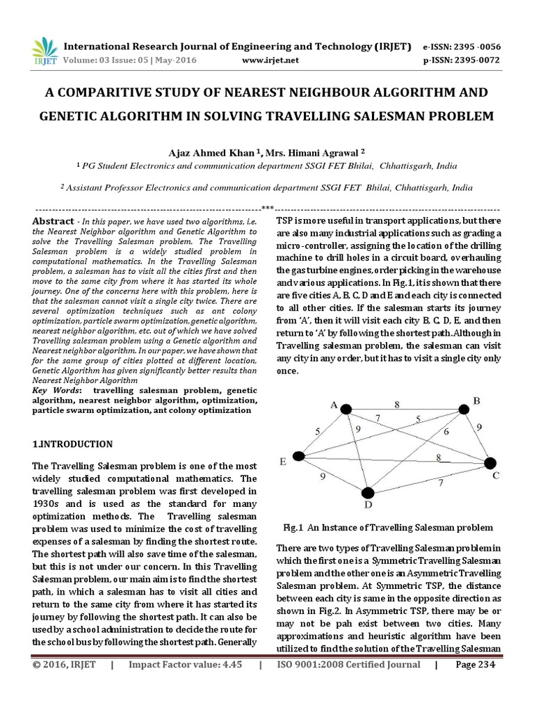 A Comparitive Study of Nearest Neighbour PDF | PDF | Genetic Algorithm | Algorithms And Data ...