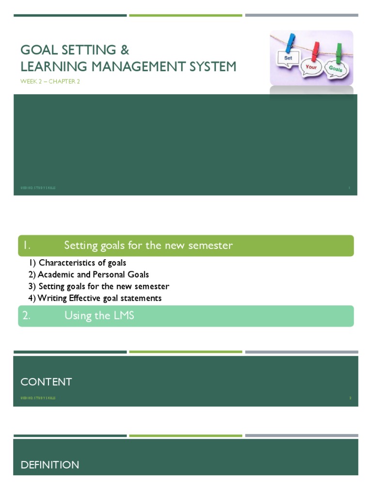 Setting Academic and Personal Goals for the New Semester Through ...