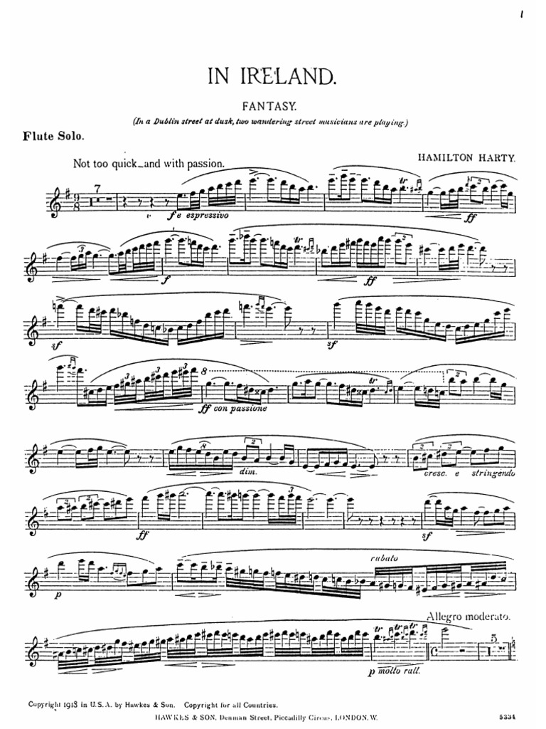 IMSLP592222-PMLP953474-Harty Inireland Flute | PDF