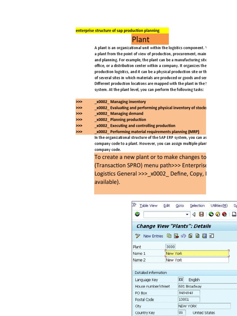 SAP PP Organizational Structure Overview | PDF | Business Process ...