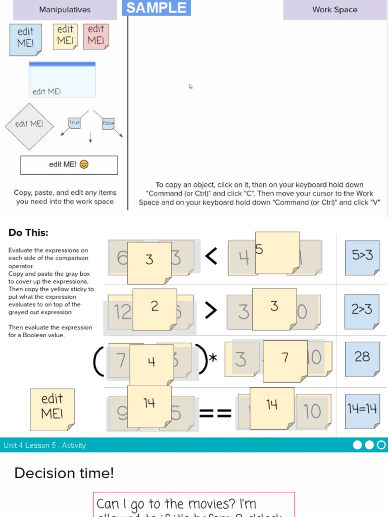 U4l05 Digital Manipulatives | PDF | Boolean Algebra | Teaching Mathematics