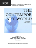 The Contemporary World Syllabus | PDF | Economic Globalization | World ...