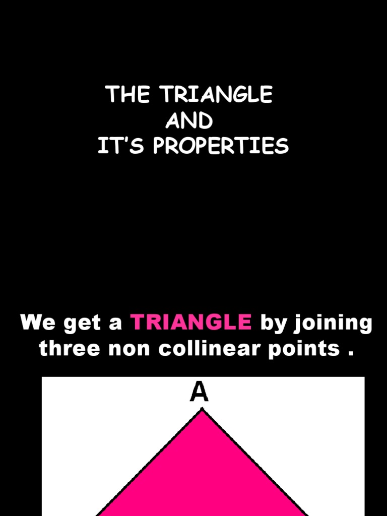 Triangle and Its Properties | PDF | Triangle | Geometric Objects