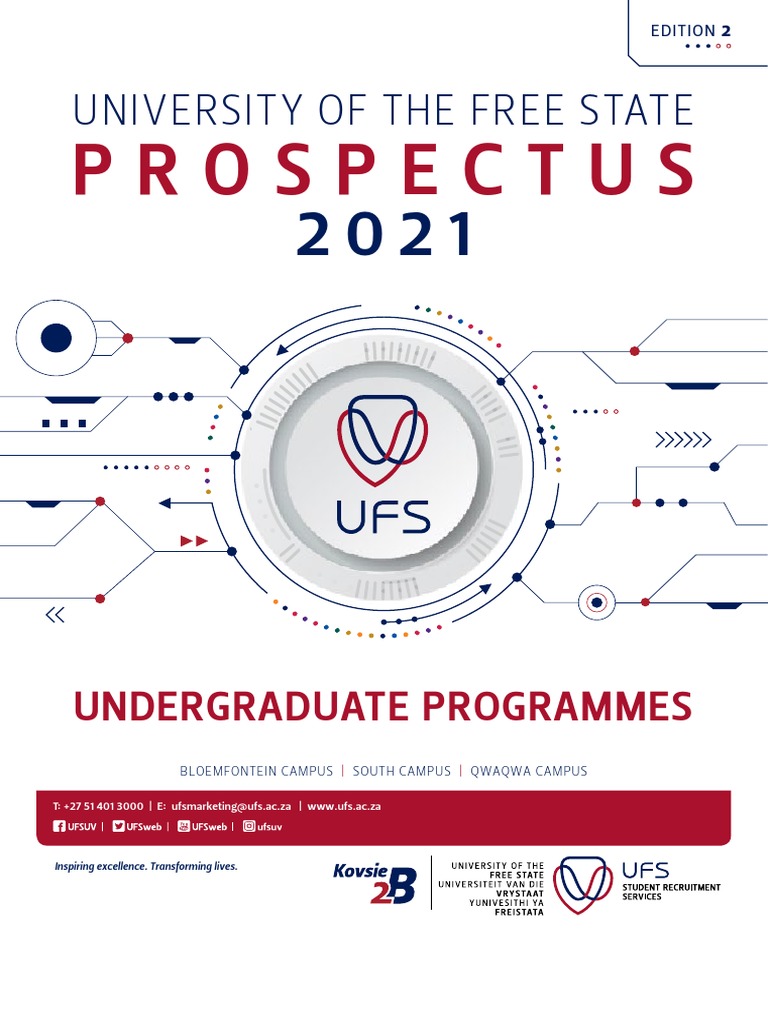 Ufs Prospectus 2021 PDF | PDF | University And College Admission ...