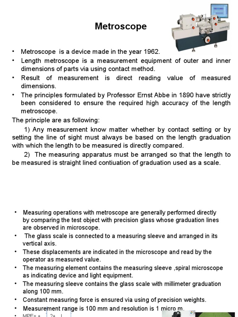 Metroscope 2 | PDF | Accuracy And Precision | Surface Roughness