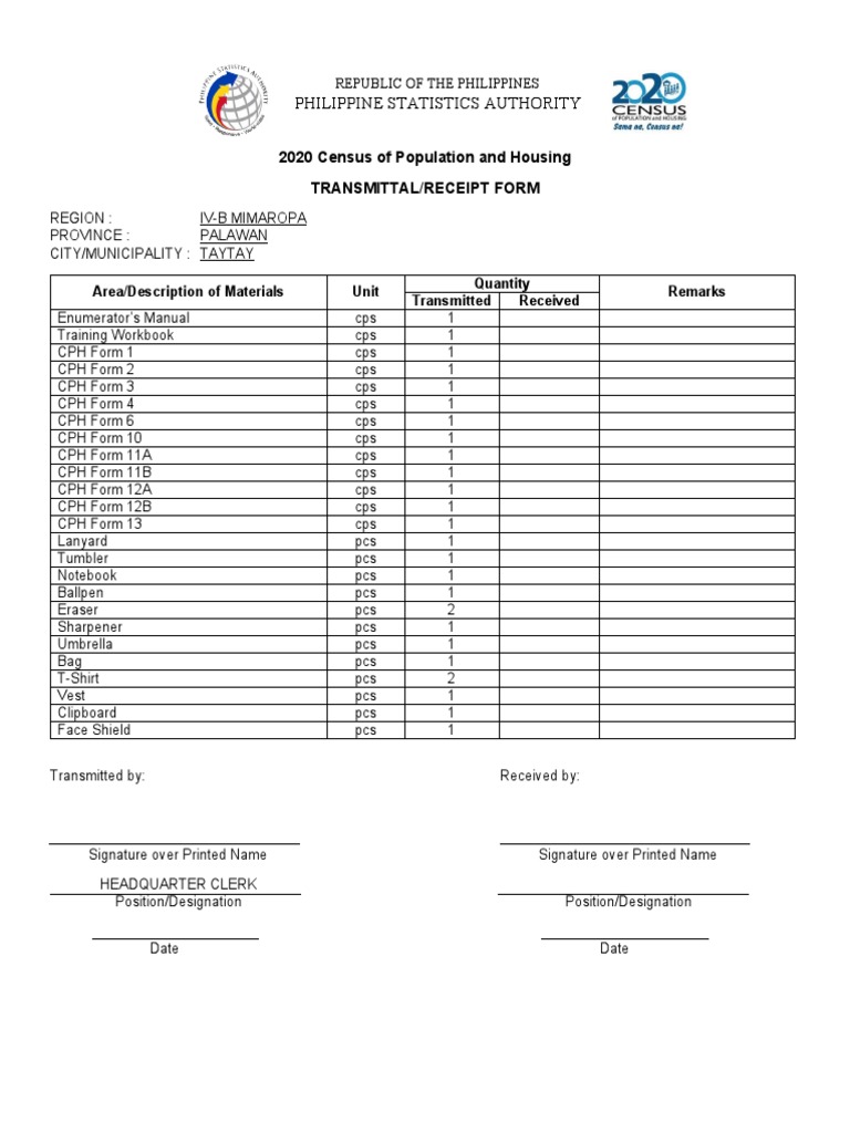 Philippine Statistics Authority: 2020 Census of Population and Housing ...