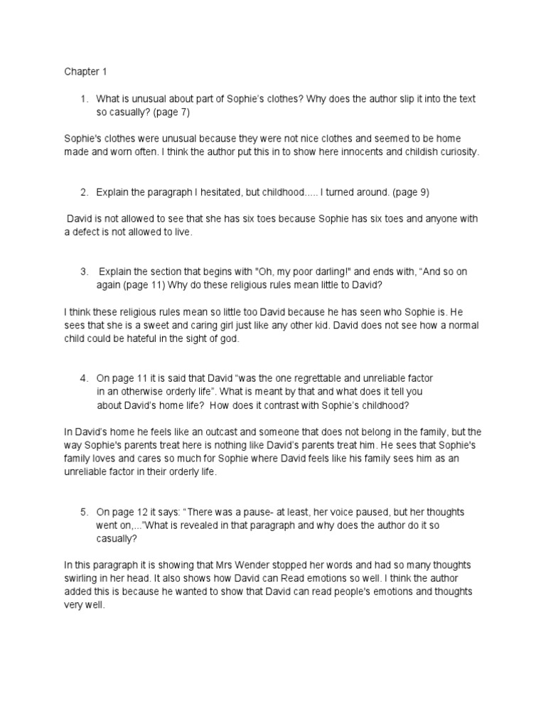 Chapter 1 Summary of The Chrysalids | PDF | Language Arts & Discipline ...