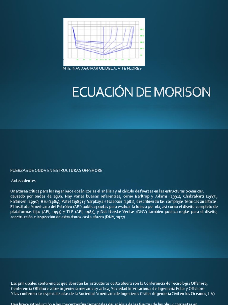 Ecuación de Morison | PDF | Mecánica | Fenomeno fisico