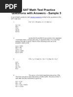 Free SAT Math Level 2 Subject Test | PDF | Line (Geometry) | Ellipse