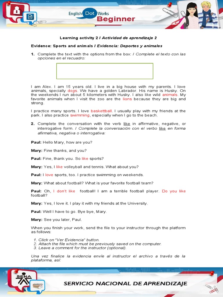 Evidence Sports and Animals | PDF