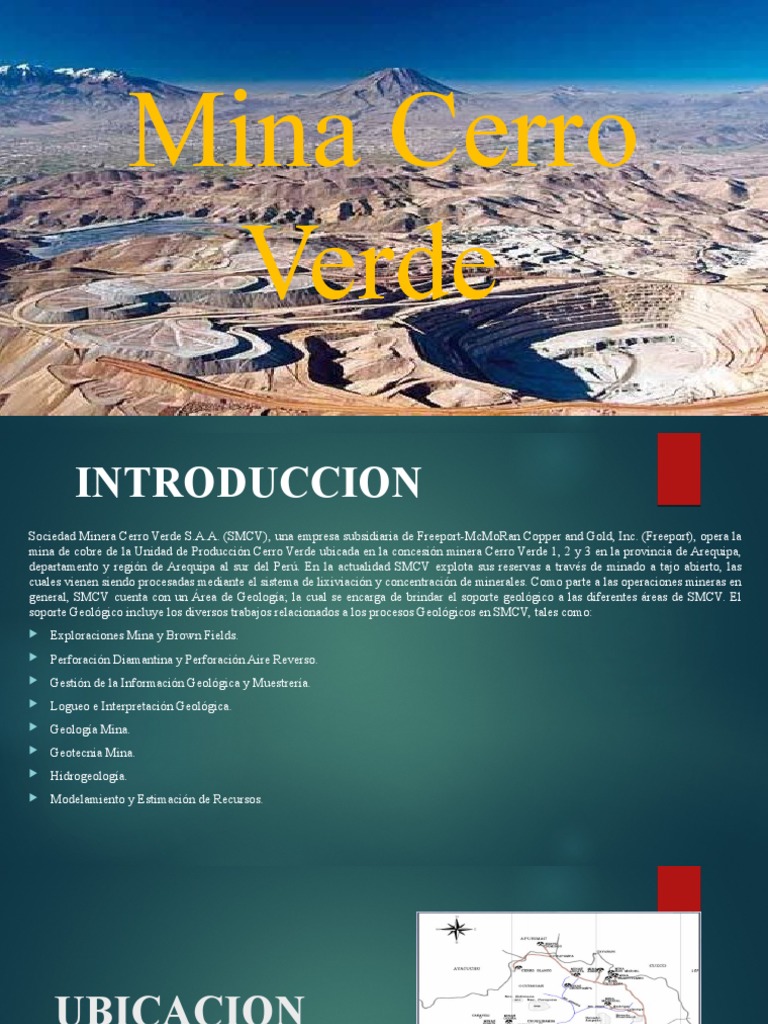 Geología y Procesos en Mina Cerro Verde | PDF | Molibdeno | Cobre