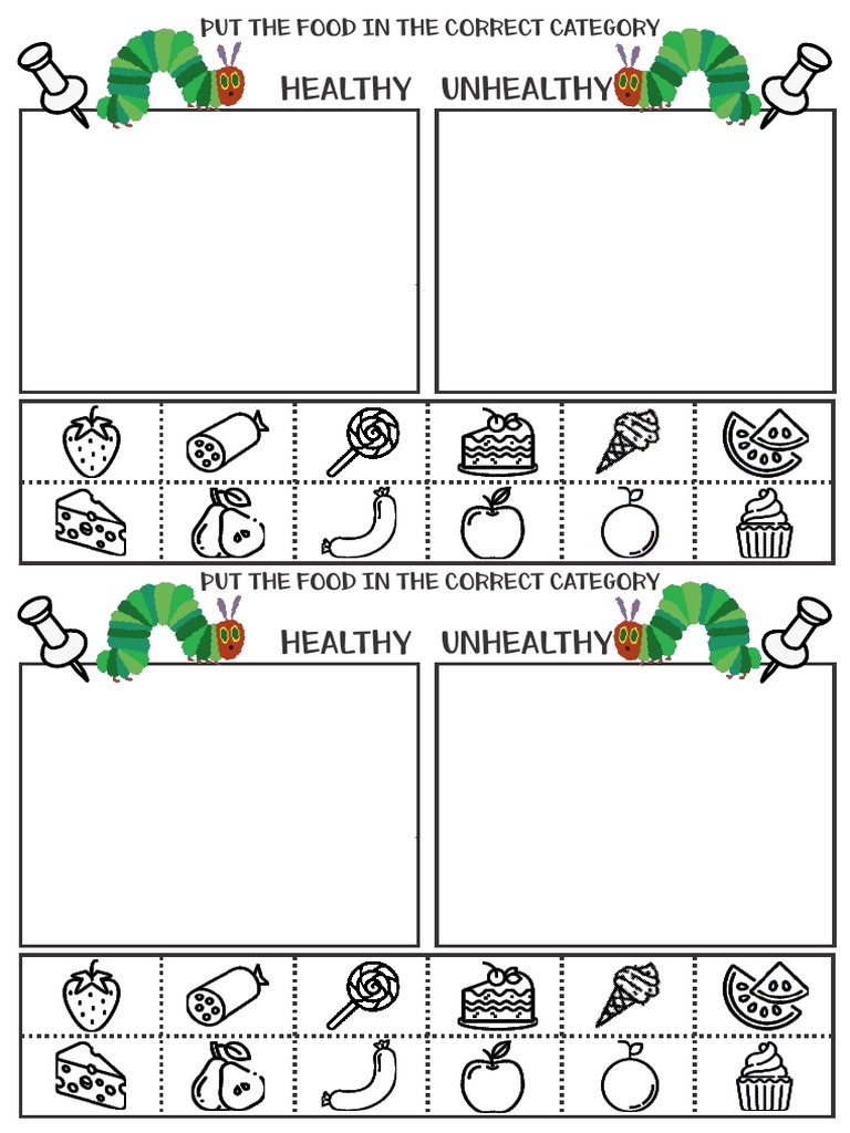 HEALTHY - UNHEALTHY - The Very Hungry Caterpillar | PDF