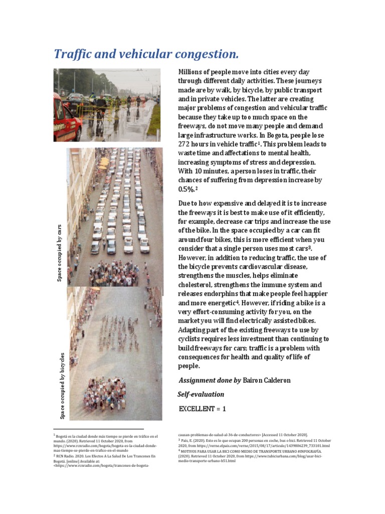 Reducing Urban Traffic Congestion | PDF | Traffic | Logistics