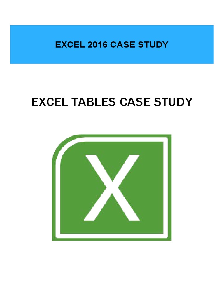 Excel 2016 Case Study | PDF | Dialog Box | Microsoft Excel