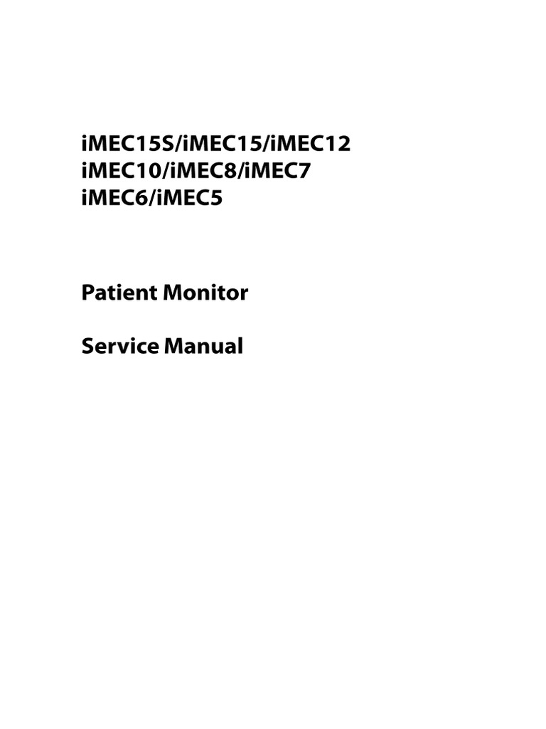 iMEC - Service Manual - V7.0 - EN | PDF | Electrical Connector ...